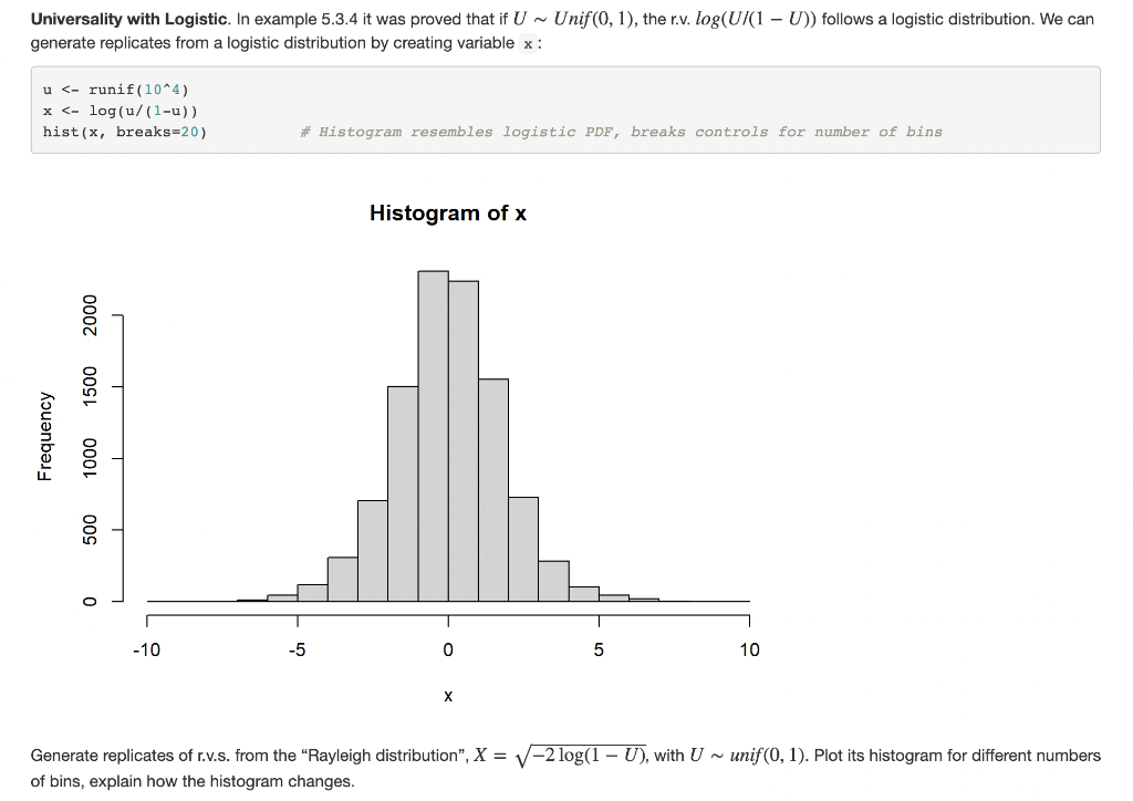 Solved Universality with Logistic. In example 5.3.4 it was | Chegg.com