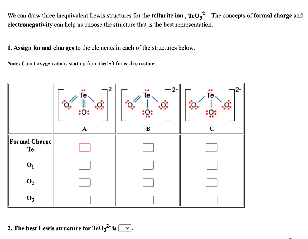 Solved We can draw three inequivalent Lewis structures for | Chegg.com