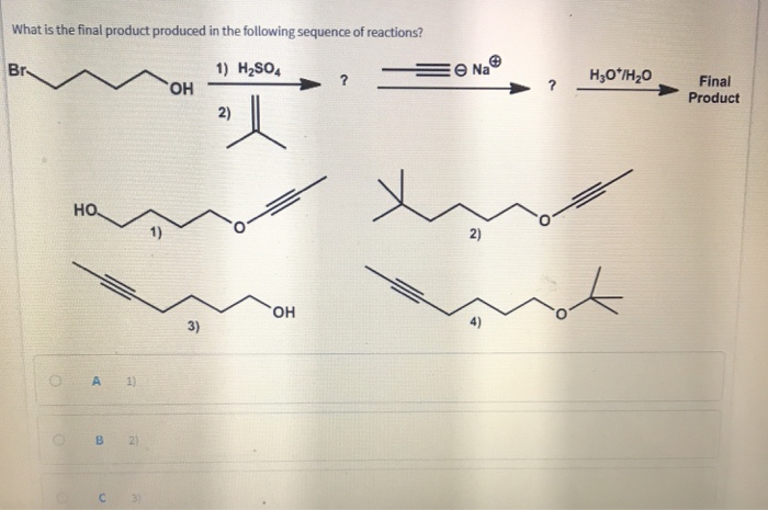 Solved What is the final product produced in the following | Chegg.com
