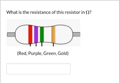 Solved What is the resistance of this resistor? Purple | Chegg.com