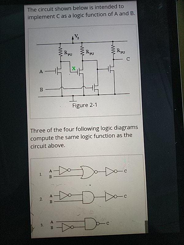 The circuit shown below is intended to implement C as | Chegg.com
