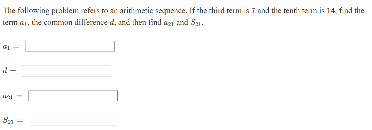 Solved The following problem refers to an arithmetic | Chegg.com