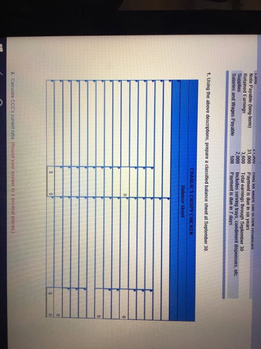 Solved 7. M2-21 Ordering Current Assets and Current | Chegg.com