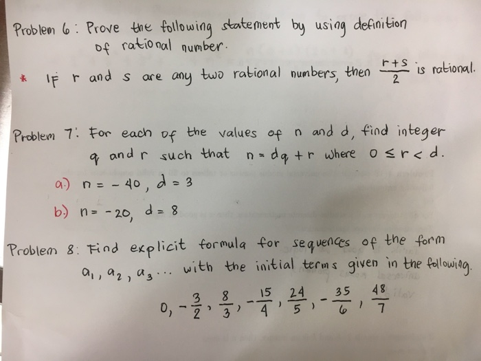 Solved Prove the following statement by using definition of | Chegg.com