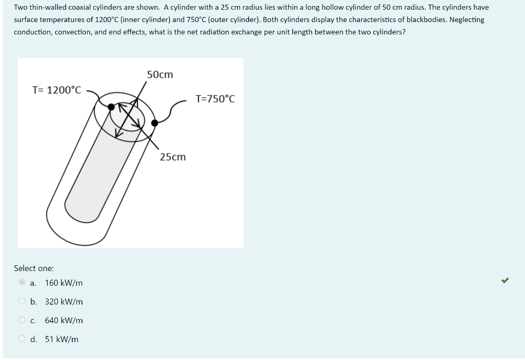 Solved Two thin-walled coaxial cylinders are shown. A | Chegg.com