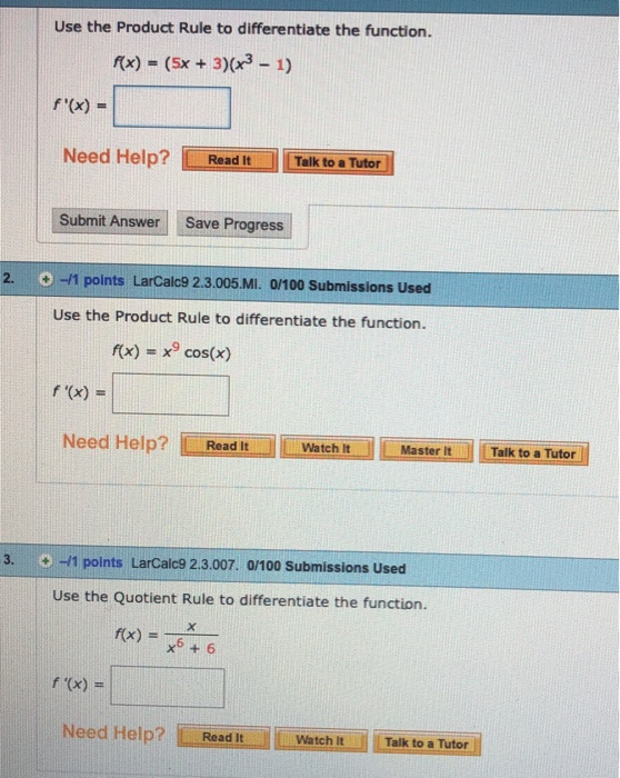 Solved Use the Product Rule to differentiate the function. | Chegg.com