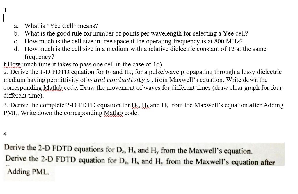 Solved a. What is "Yee Cell" means? b. What is the good rule | Chegg.com