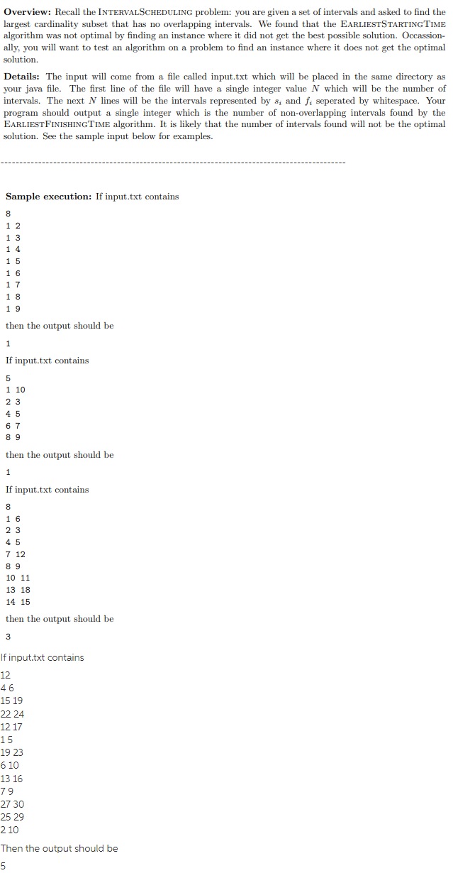 Solved ~ Please Provide Java Code For What Is Being Asked 