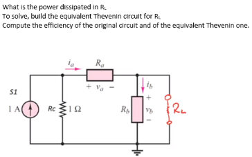 Solved What is the power dissipated in RL To solve, build | Chegg.com