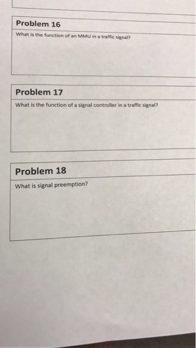 Solved What is the function of an MMU in a traffic signal? | Chegg.com