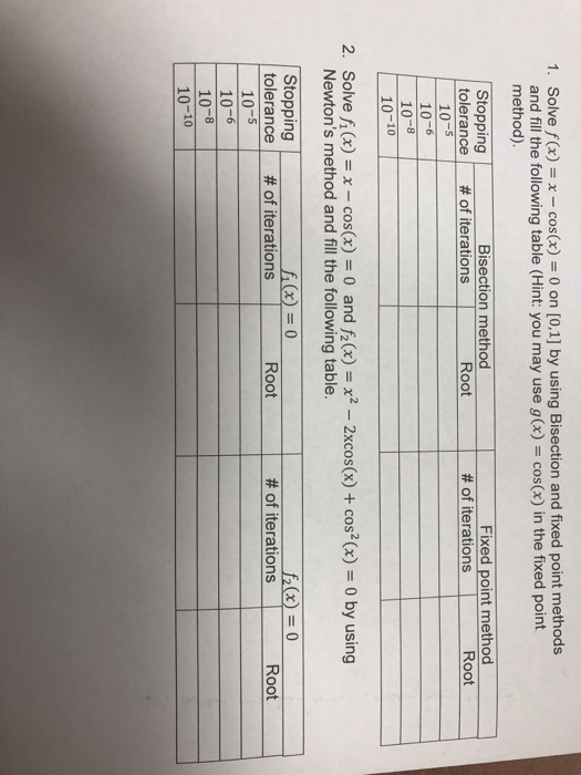 Solved Use Mat Lab To Solve Questions Bisection Code
