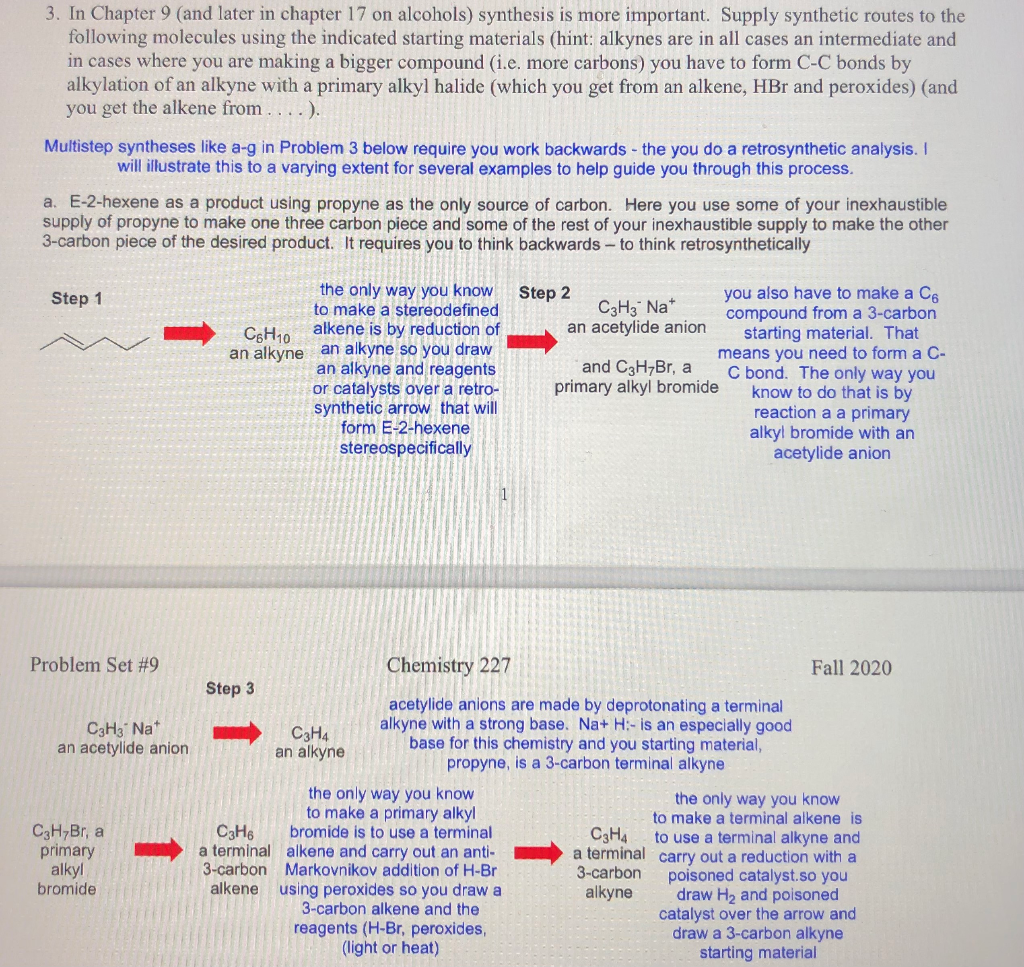 3. In Chapter 9 (and later in chapter 17 on alcohols) | Chegg.com