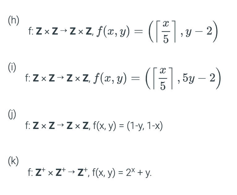 Solved Exercise 4.3.2: Properties of algebraic functions. i | Chegg.com