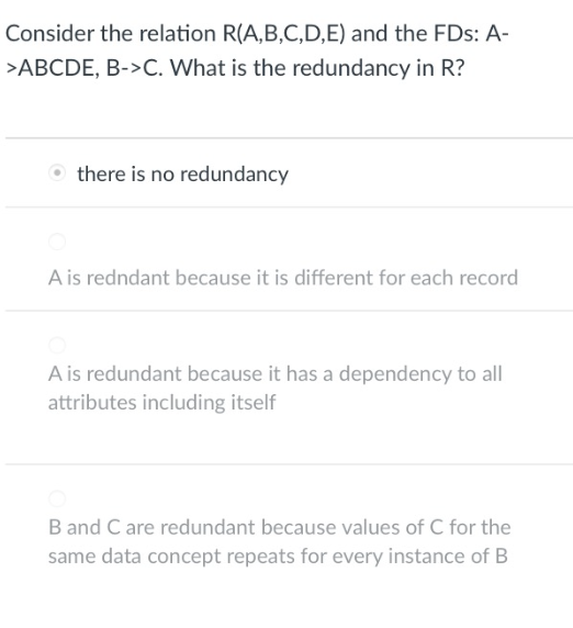 Solved Consider the relation R(A,B,C,D,E) and the FDs: | Chegg.com