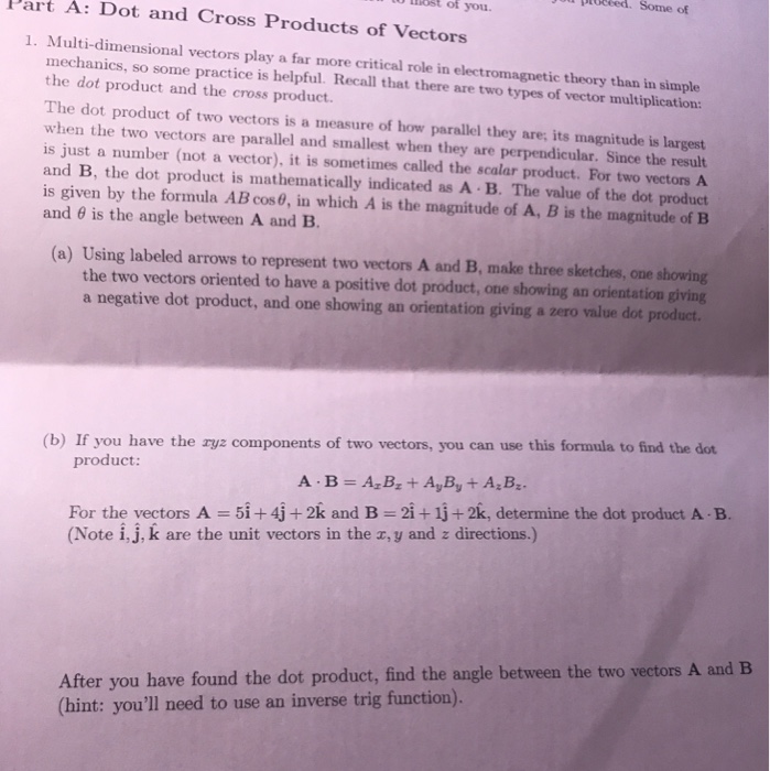 Solved Multi-dimensional vectors play a far more critical | Chegg.com