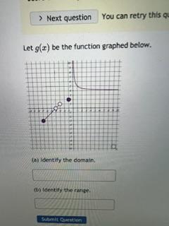 Solved Let g(x) be the function graphed below. 1a) ldentify | Chegg.com