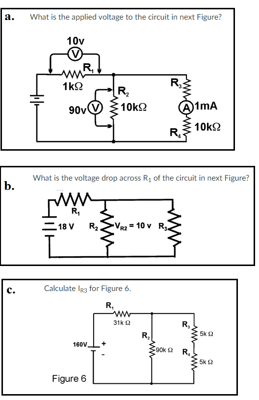 Solved a. What is the applied voltage to the circuit in next | Chegg.com