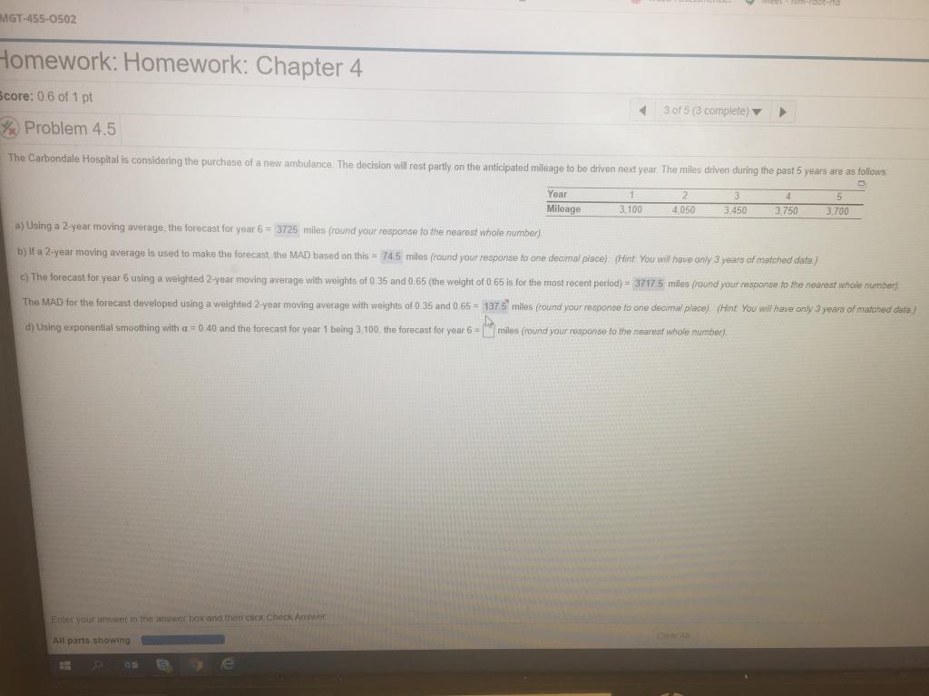 Solved MGT-455-0502 Homework: Homework: Chapter 4 Score: 0.6 | Chegg.com