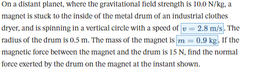 Solved Find the magnitude of the acceleration of the magnet | Chegg.com