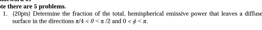 Solved te there are 5 problems. 1. (20pts) Determine the | Chegg.com