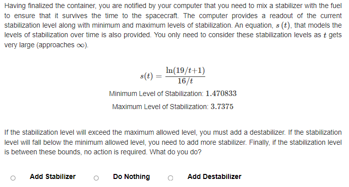 Solved Having finalized the container, you are notified by | Chegg.com