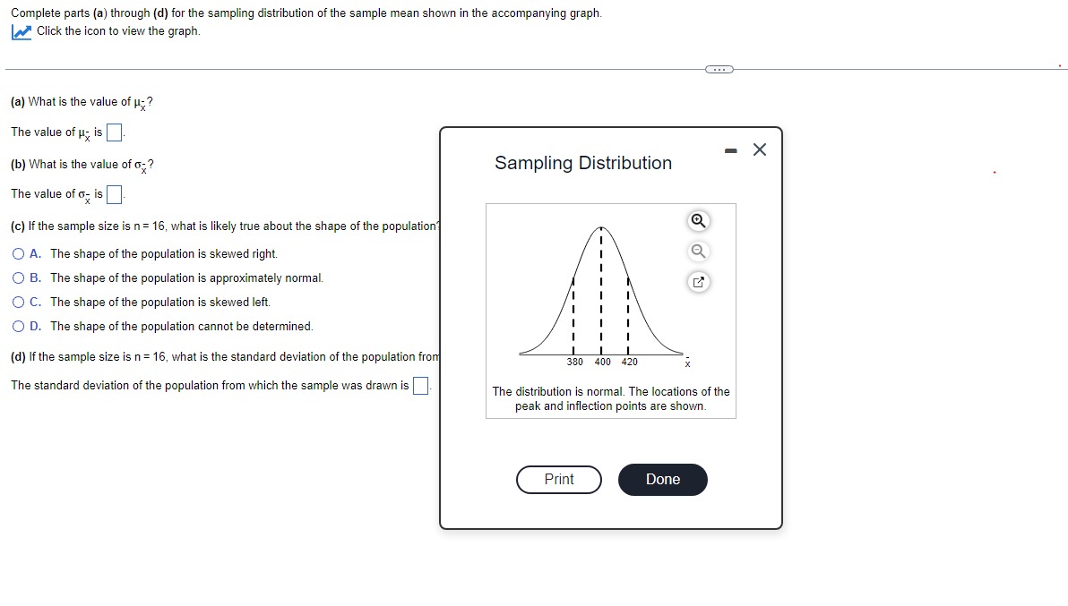 Solved Complete parts (a) ﻿through (d) ﻿for the sampling | Chegg.com