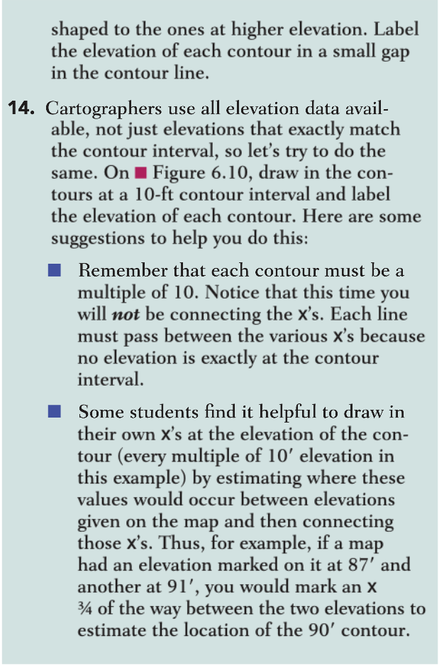 Solved shaped to the ones at higher elevation. Label the | Chegg.com