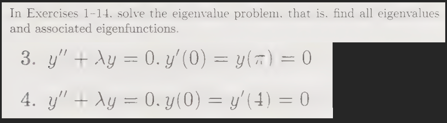Solved In Exercises 1-14. solve the eigenvalue problem. that | Chegg.com