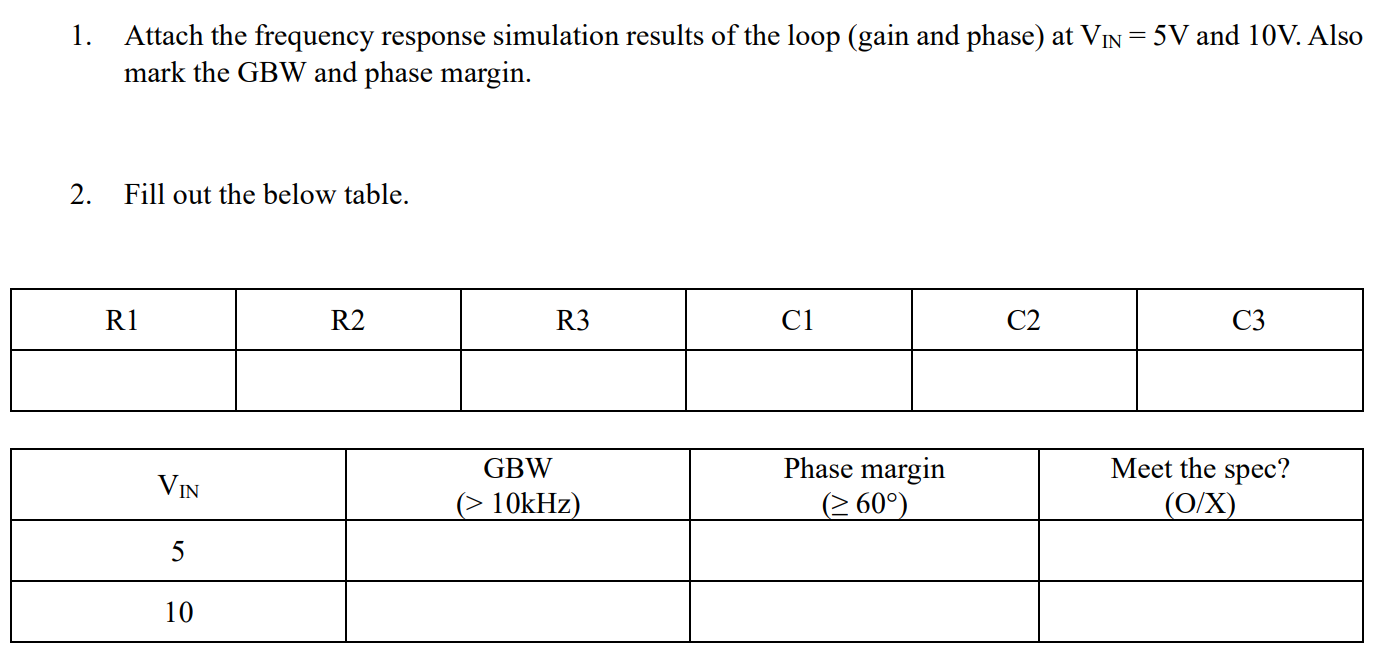 Using LTspice tool, find the value of R1-R3 and C1-C3 | Chegg.com