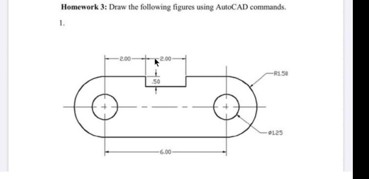 Solved Homework 3: Draw the following figures using AutoCAD | Chegg.com