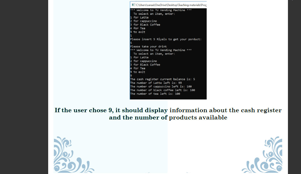 Solved Programming Assignment Vending Machine A Common 