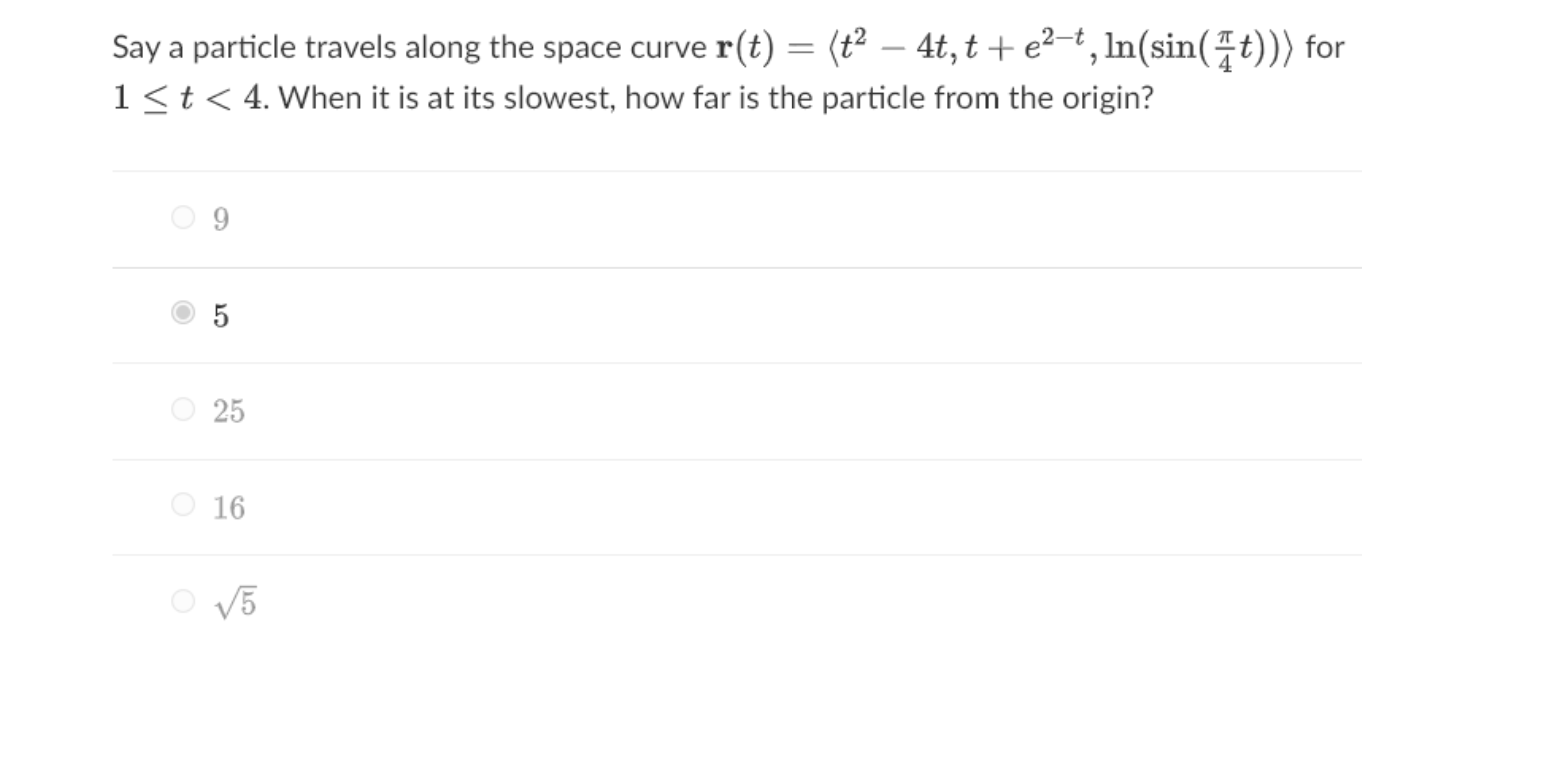 Solved Say a particle travels along the space curve | Chegg.com