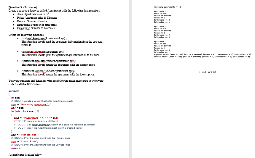 Solved Question 3 Structures Create A Structure Datatype 2035