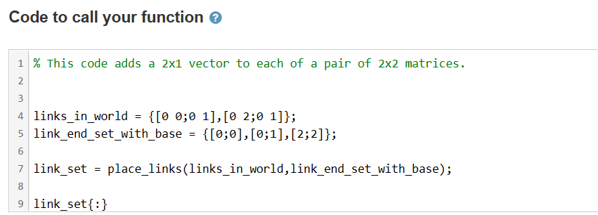 1 function link_set = place_links (links_in_world, | Chegg.com