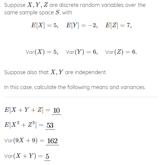 Solved Suppose X, Y, Z are discrete random variables over | Chegg.com