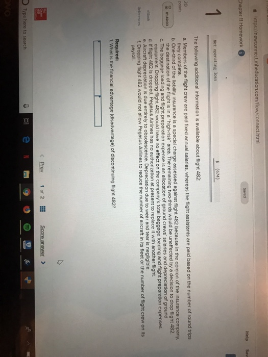 Solved apter 11 H Help Save Profits have been decreasing for | Chegg.com