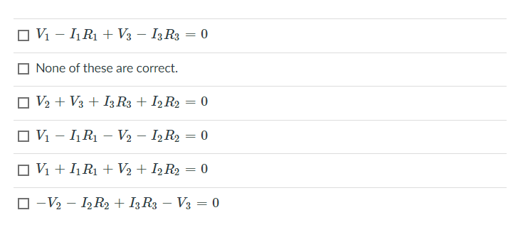 Solved For the circuit shown the positive current directions | Chegg.com