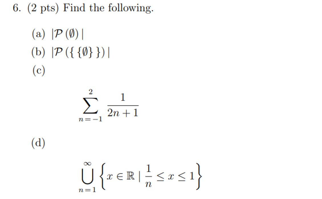 Solved (2 ﻿pts) ﻿Find the following.(a) ﻿(b) | Chegg.com