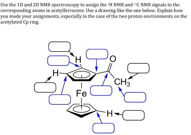 Solved Use the 1D and 2D NMR spectroscopy to assign the 'H | Chegg.com