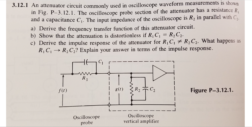 Solved 3.12.1 An attenuator circuit commonly used in | Chegg.com