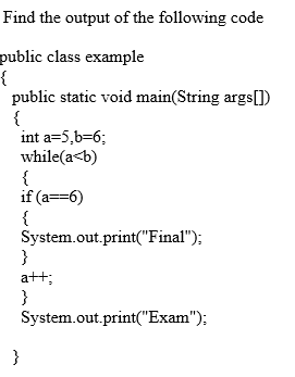 Solved Find the output of the following code public class | Chegg.com