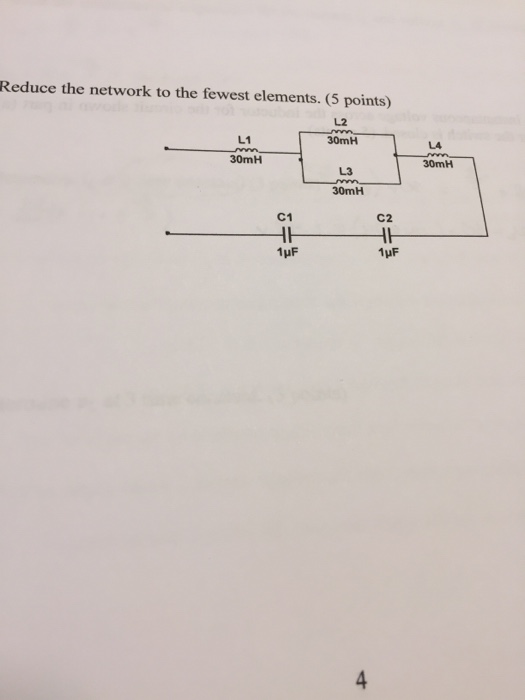 Solved Reduce the network to the fewest elements. | Chegg.com