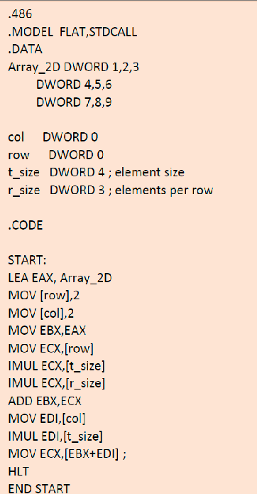[Solved]: Exercise: In the assembly code given below, det