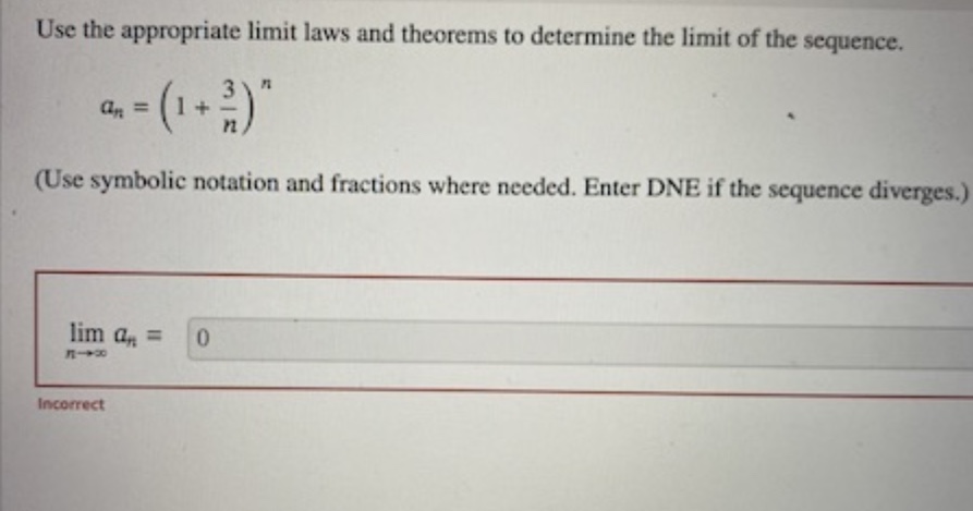 Solved Use the appropriate limit laws and theorems to | Chegg.com