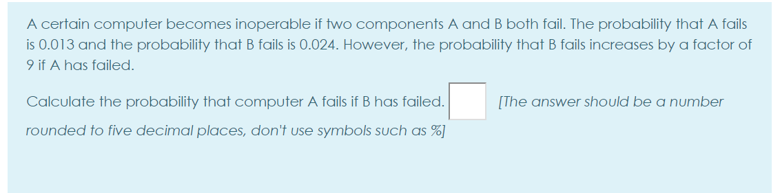Solved A certain computer becomes inoperable if two | Chegg.com
