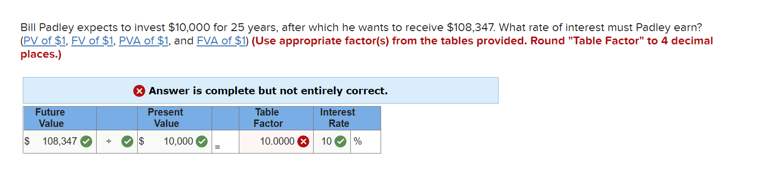 Solved Bill Padley expects to invest $10,000 for 25 years, | Chegg.com