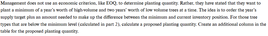 Solved The "expected yearly demand" is an estimate of the | Chegg.com