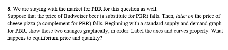 Solved 4. Suppose consumer's incomes decrease, and that | Chegg.com