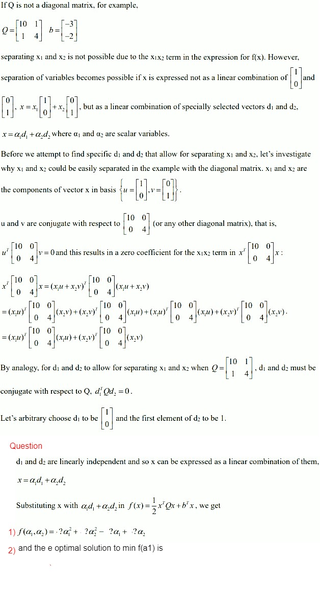 IfQ is not a diagonal matrix, for example, T10 0 b | Chegg.com