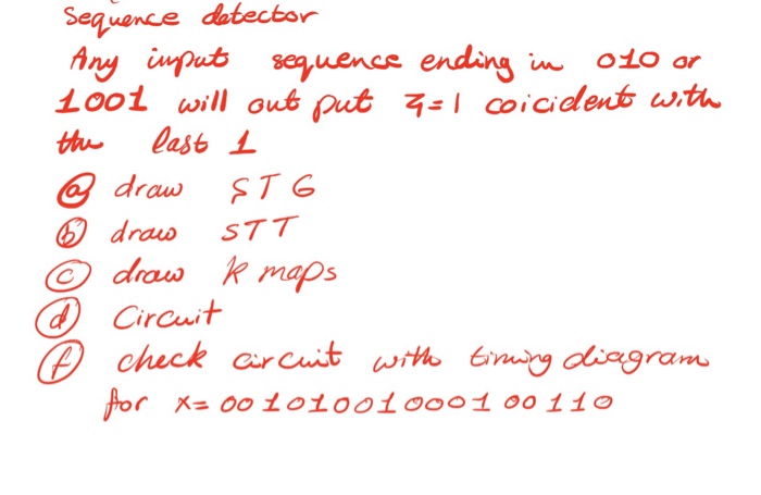 Solved Sequence Detector Any Inputs Sequence Ending In 010